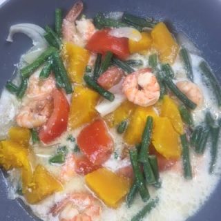 Gulay sa Gata- Squash and Green Beans in Coconut Milk - The Quirino Kitchen