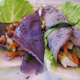 Ube-Wrapped Fresh Vegetable Lumpia - The Quirino Kitchen