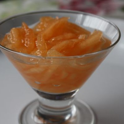 Cantaloupe Strings Dessert Drink - The Quirino Kitchen