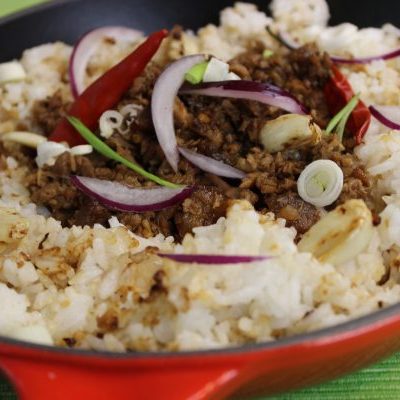 Pork Sisig Garlic Rice - The Quirino Kitchen