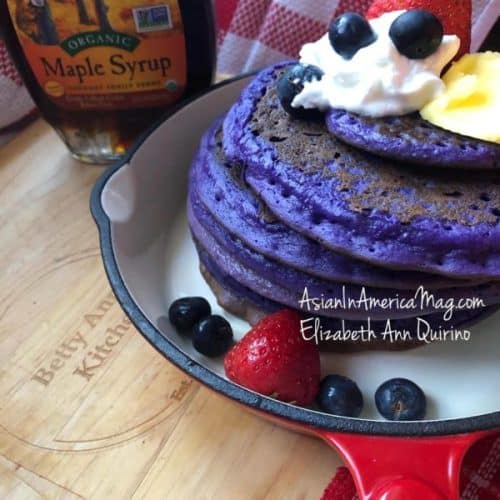 Filipino Ube Pancakes with Purple Yam - The Quirino Kitchen