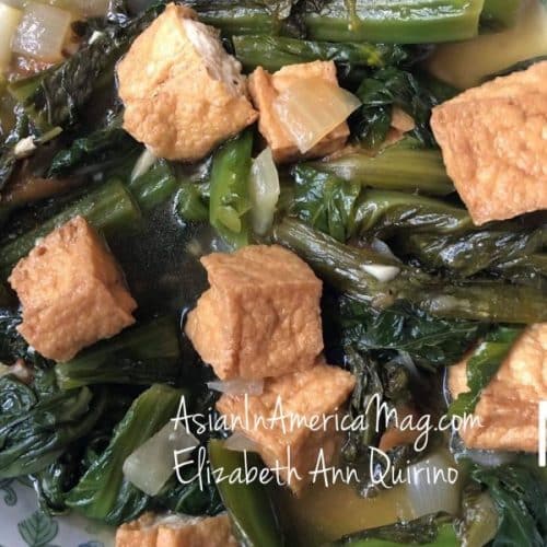 Pechay with Crisp Tofu - The Quirino Kitchen