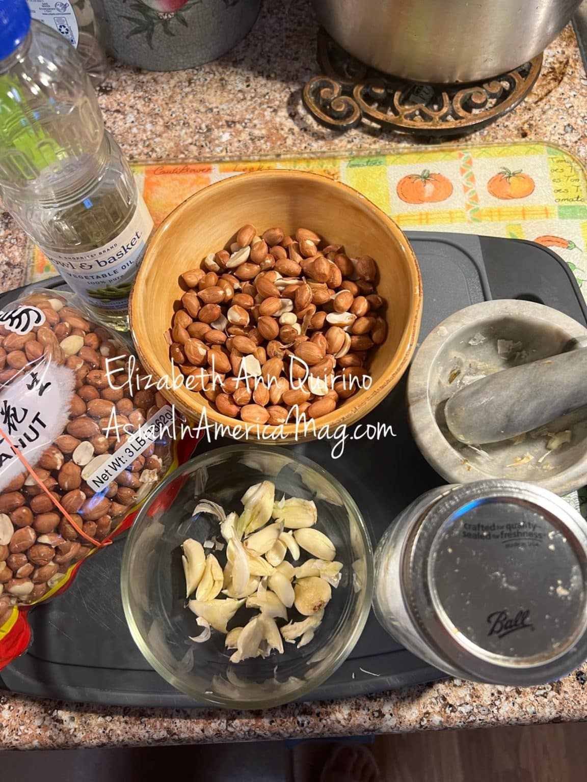 Adobong Mani - Peanuts in Garlic - The Quirino Kitchen