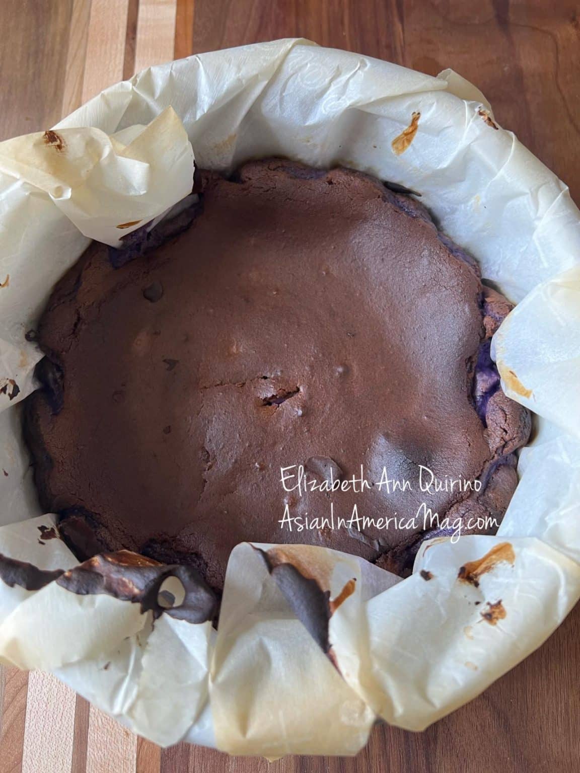 Ube Basque Cheesecake - The Quirino Kitchen