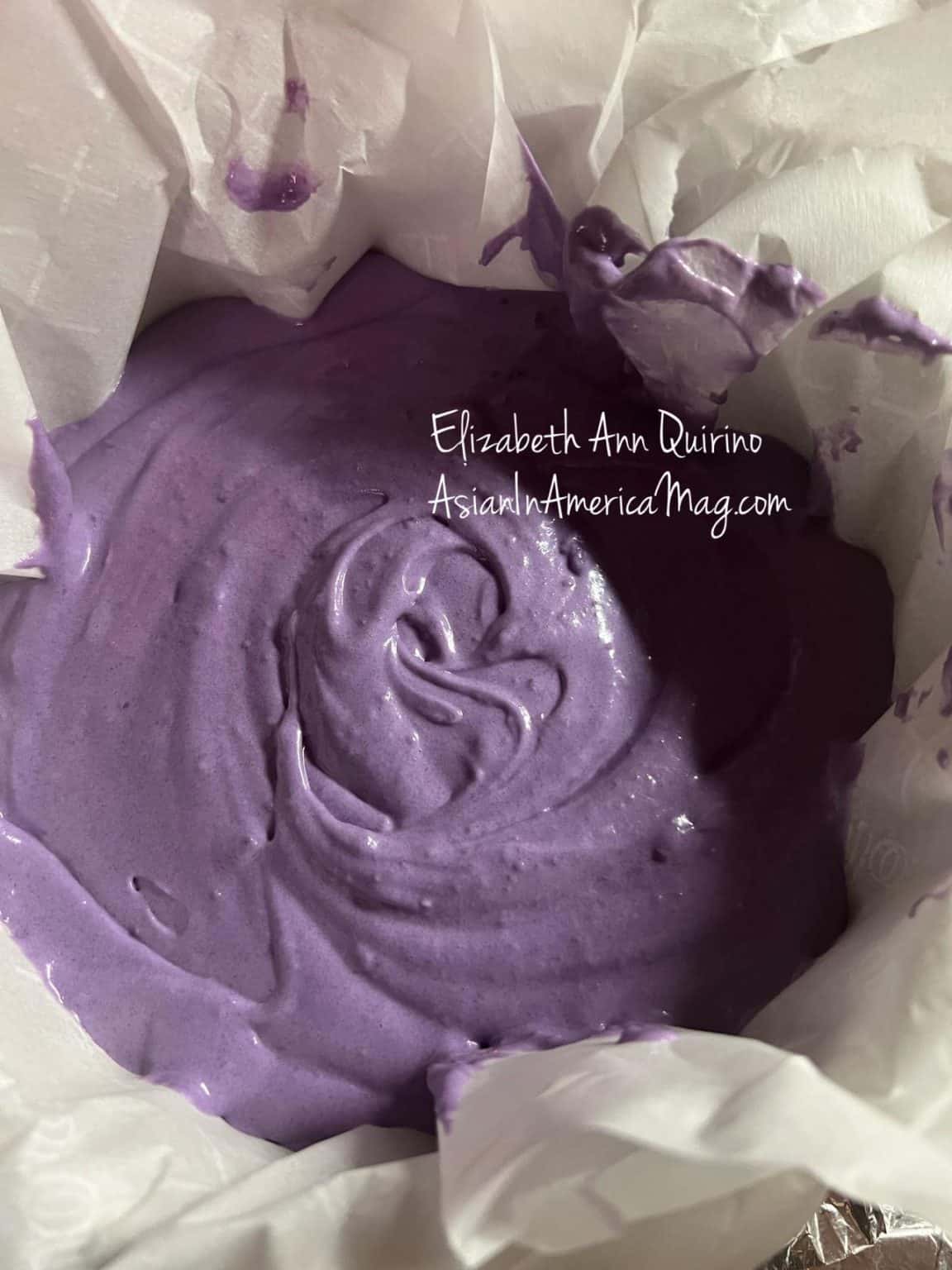 Ube Basque Cheesecake - The Quirino Kitchen