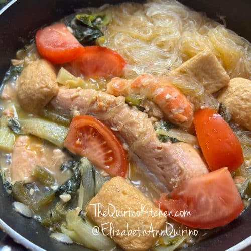 Pesang Salmon Belly with Sotanghon - The Quirino Kitchen