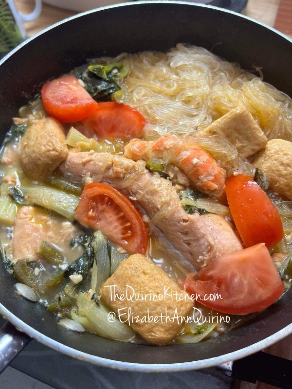 Pesang Salmon Belly with Sotanghon - The Quirino Kitchen